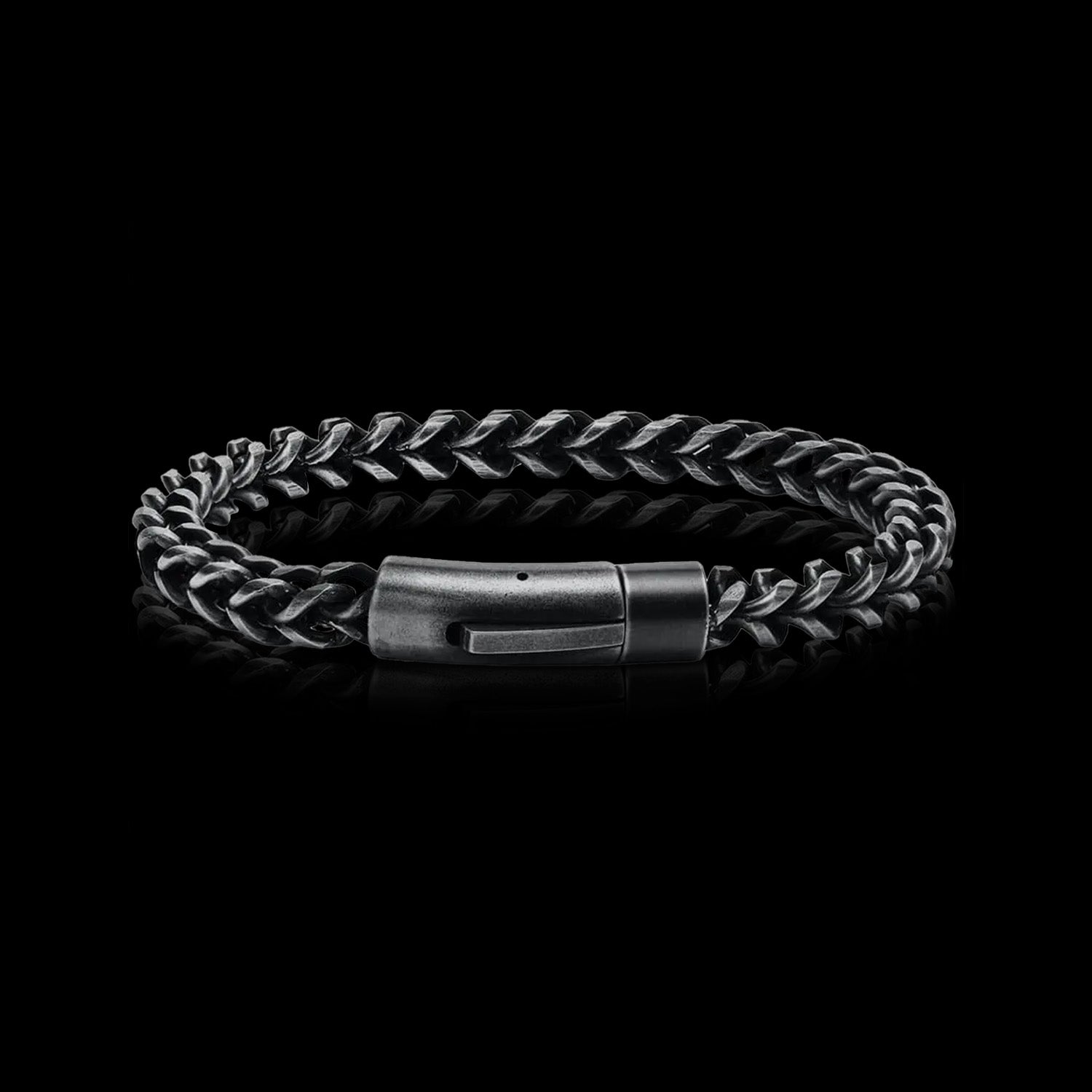 Titanium Chain Bracelet – Black Steel Viking Style | Durable & Bold ...