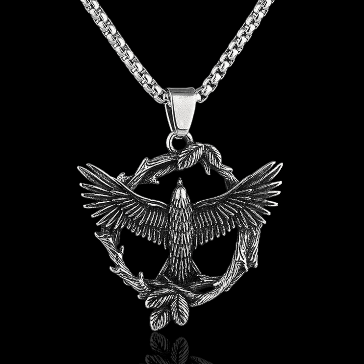 Crow's Call Necklace | Nordic Titanium Steel Pendant | Villainswear ...