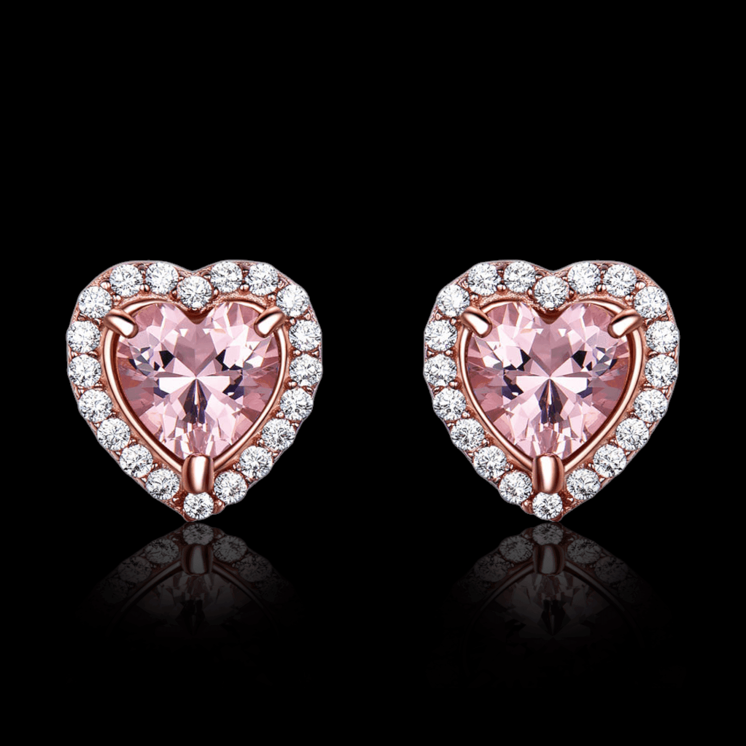 Divine Sparkle Heart-shaped Diamond Drops | Sterling Silver Gemstone ...
