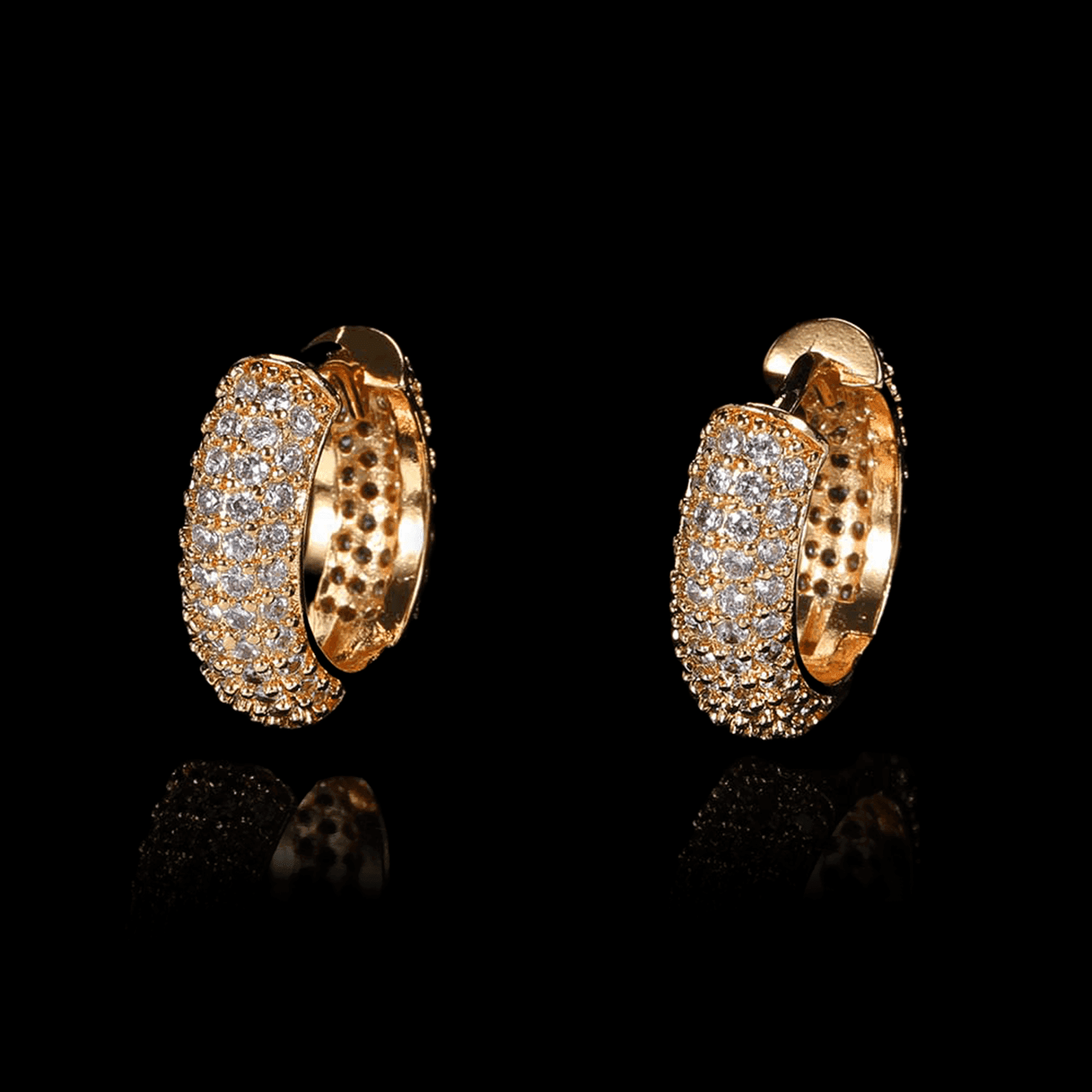 Iced Out Hoop Earrings - Elegant and Stylish Earrings | Villainswear ...