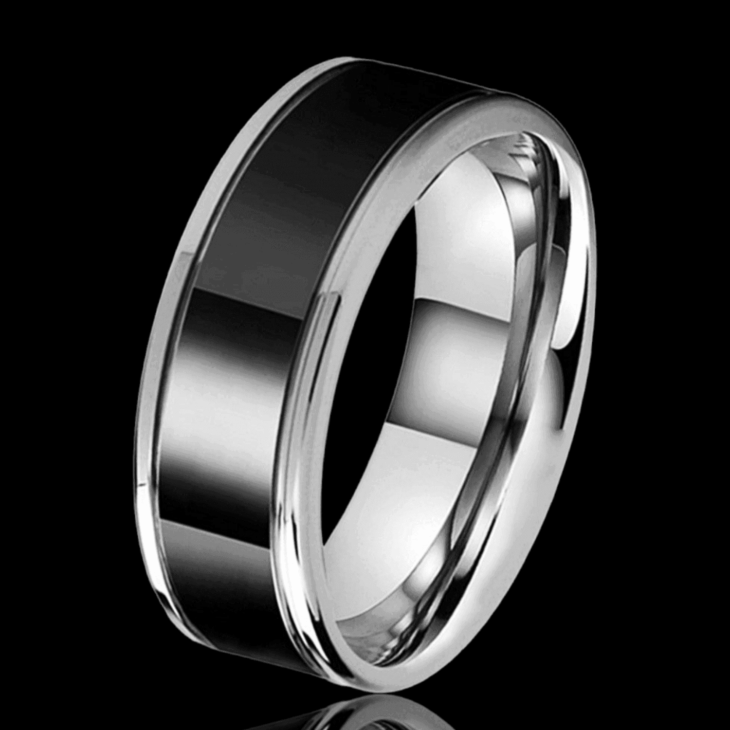 Midnight Steel Tungsten Ring | Villainswear – VillainsWear
